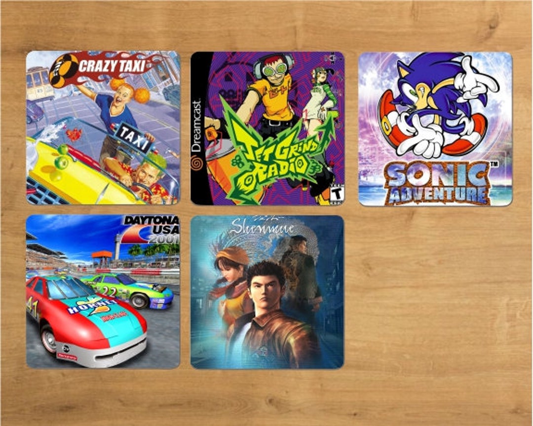 Sega Sonic Coasters Video Game Coasters Gaming Coasters - Etsy