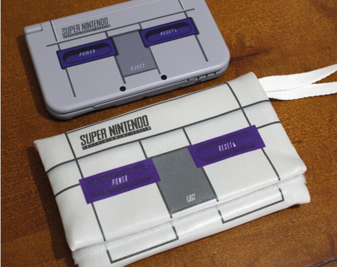 Custom Nintendo 3DS XL SNES Edition Pouch, Nintendo 3ds XL, Nintendo ...