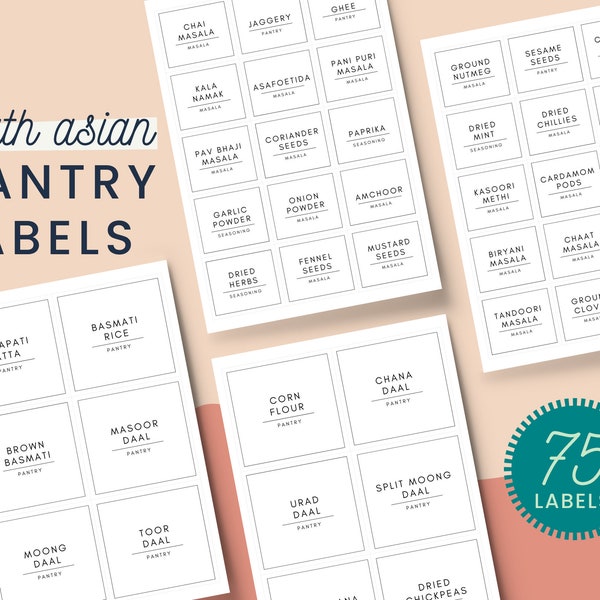 Kitchen Labels - Etsy