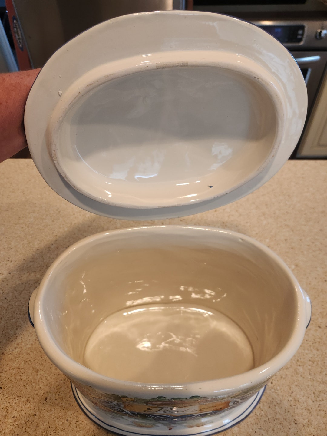 Vintage Rice Jar Ceramic Rice Canister Majolica - Etsy