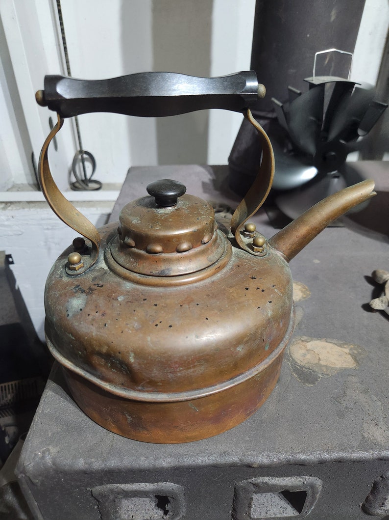Vintage Copper Teapot - Etsy