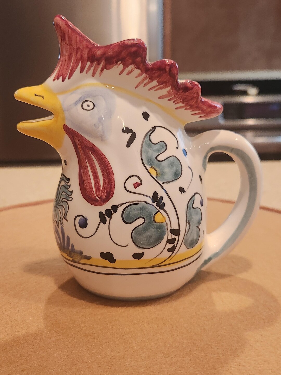 Vintage Hand Painted Deruta Ceramic Chicken Rooster - Etsy