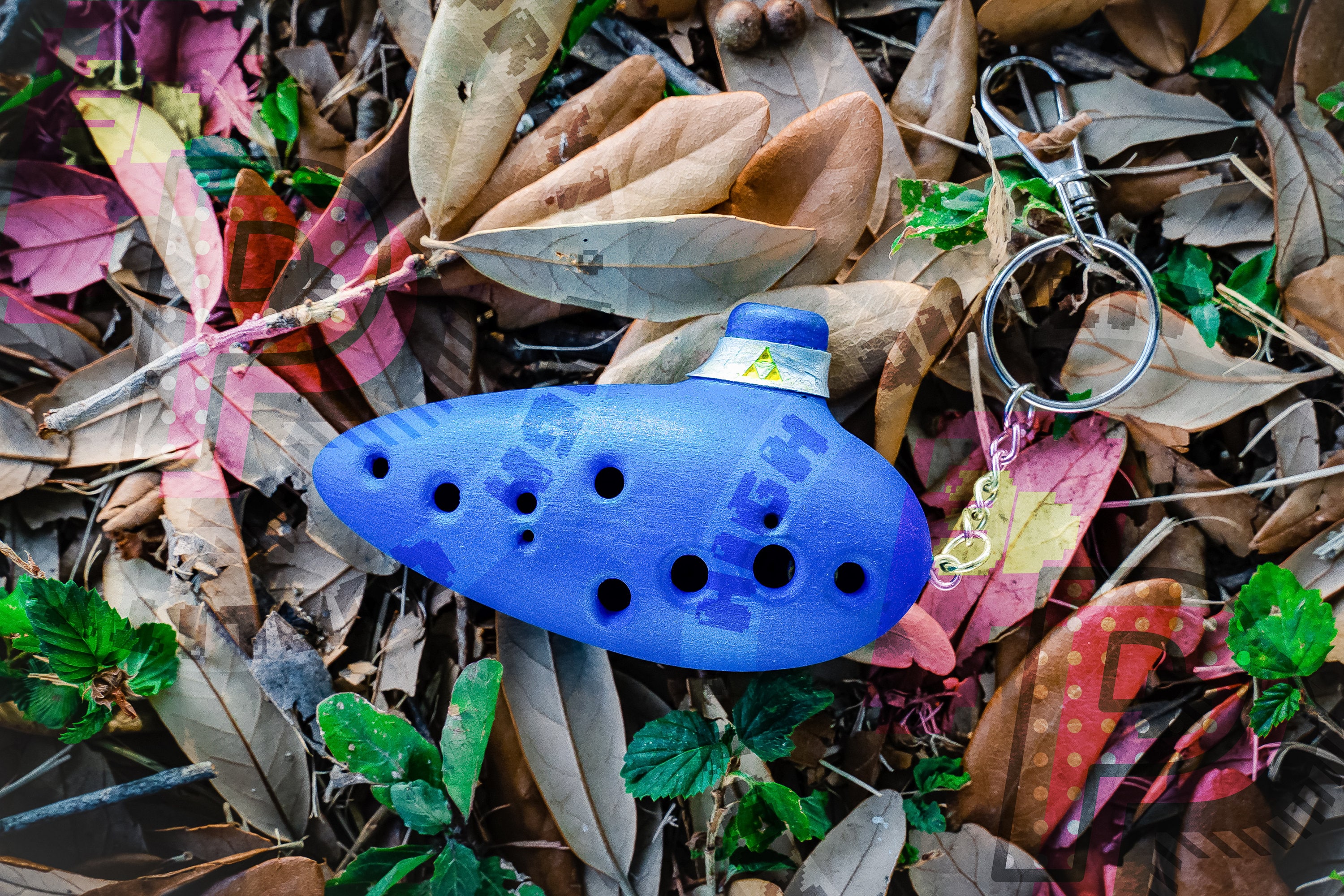 The Legend of Zelda Ocarina Key Chain - Etsy
