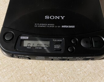 Sony Walkman CD Player D-E350 Discman W/ ESP Max Red - Etsy