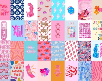 Preppy Wall Collage - Etsy