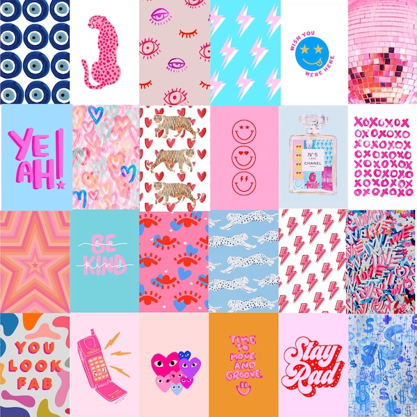 Preppy Wall Collage - Etsy