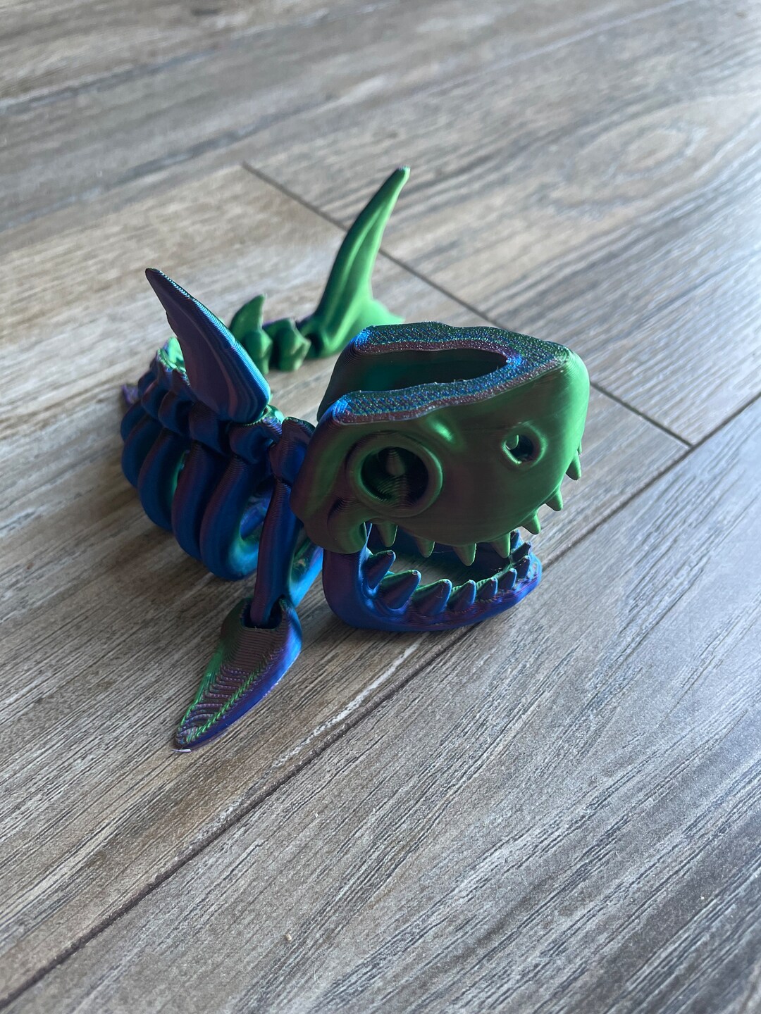 Flexi Factory 3d Printed Skeleton Shark Fidget/articulated Toy - Etsy UK