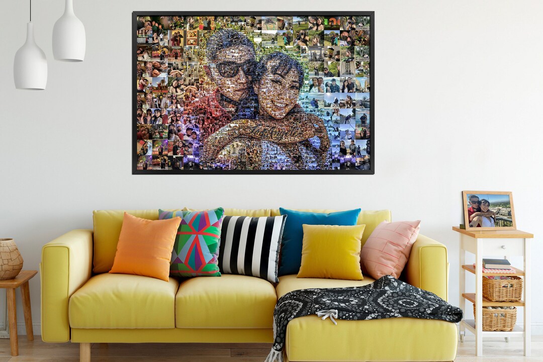 Personalized Photo Mosaic Art Photo Collage From Your Photos - Etsy