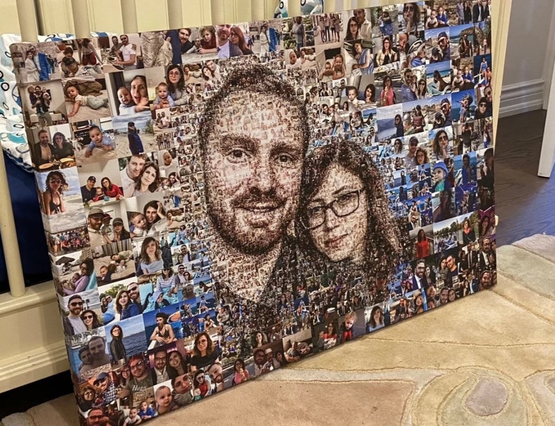 Personalized Photo Mosaic Art Photo Collage From Your Photos - Etsy