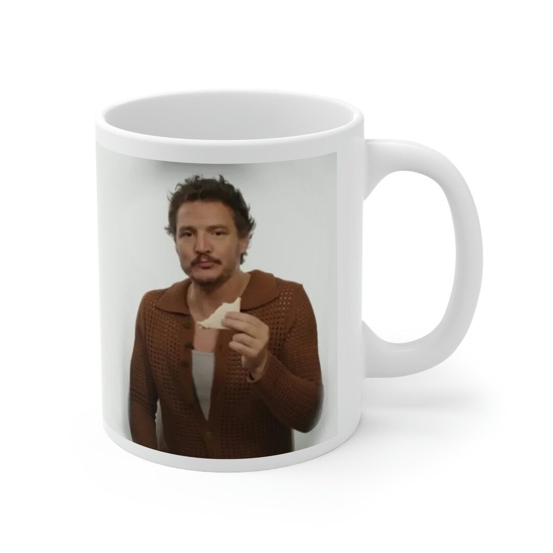 Pedro Pascal Eating a Sandwich Meme Mug Tiktok Viral Gift for Friend ...