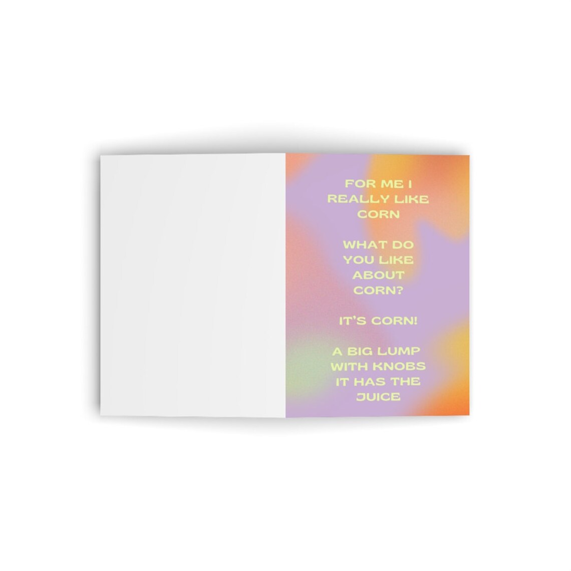 It's Corn Viral Tiktok Song Full Lyrics Corn Kid - Etsy