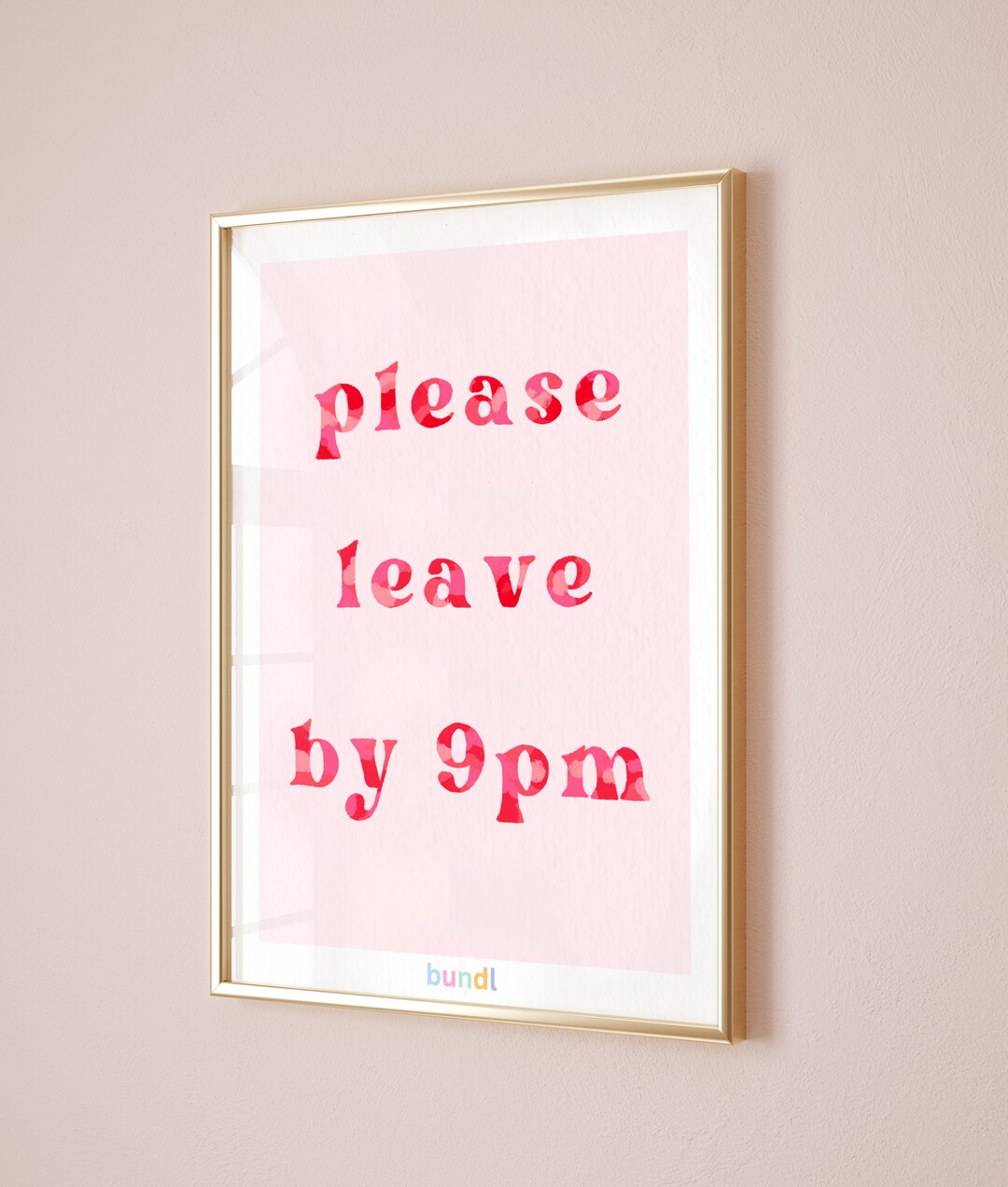 Please Leave by 9 Print Funny Wall Art Colourful Wall Art Funny Wall ...