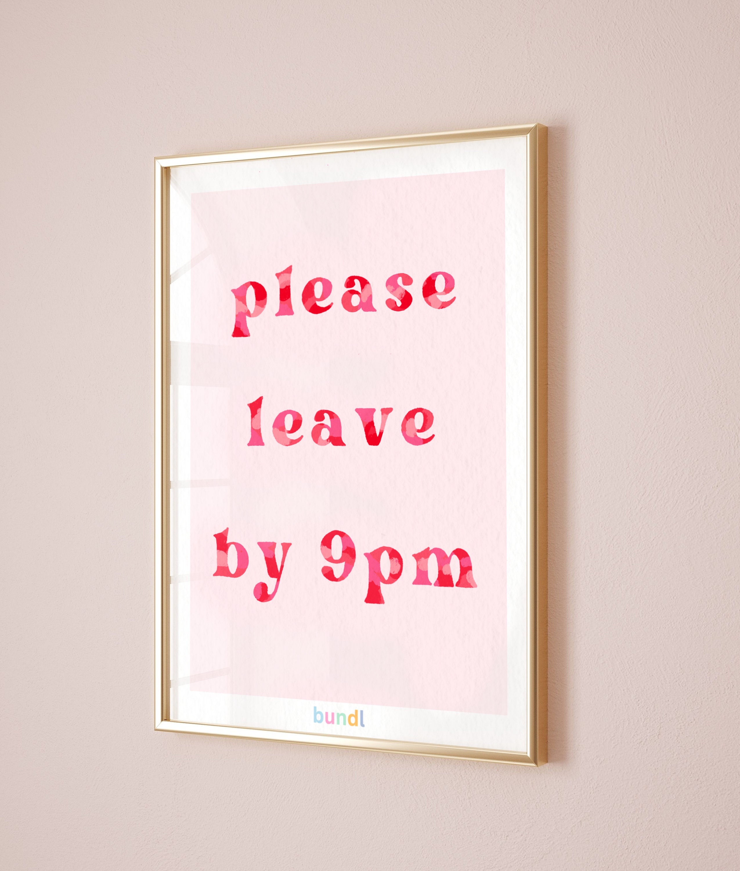 Please Leave by 9 Print Funny Wall Art Colourful Wall Art Funny Wall ...