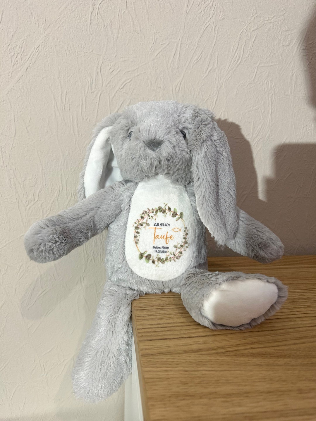 Personalized Stuffed Toy / Baptism Gift / Communion Gift / Confirmation ...