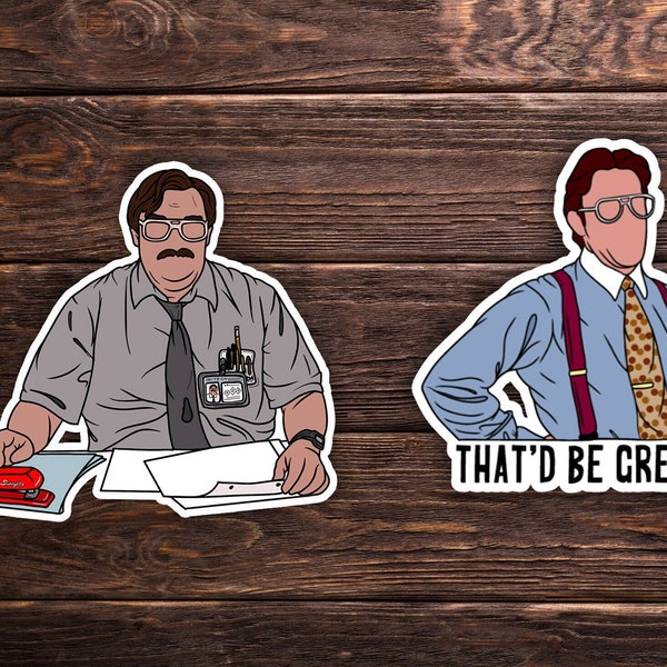 Milton Office Space Decal - Etsy
