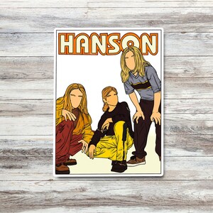 Hanson Sticker OR Magnet - 90s Legends - Mmmbop - Boy Band - Laptop ...