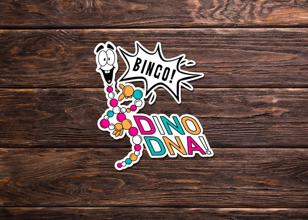 Jurassic Park Sticker OR Magnet - Dino DNA - Dinosaur - Classic Movie ...
