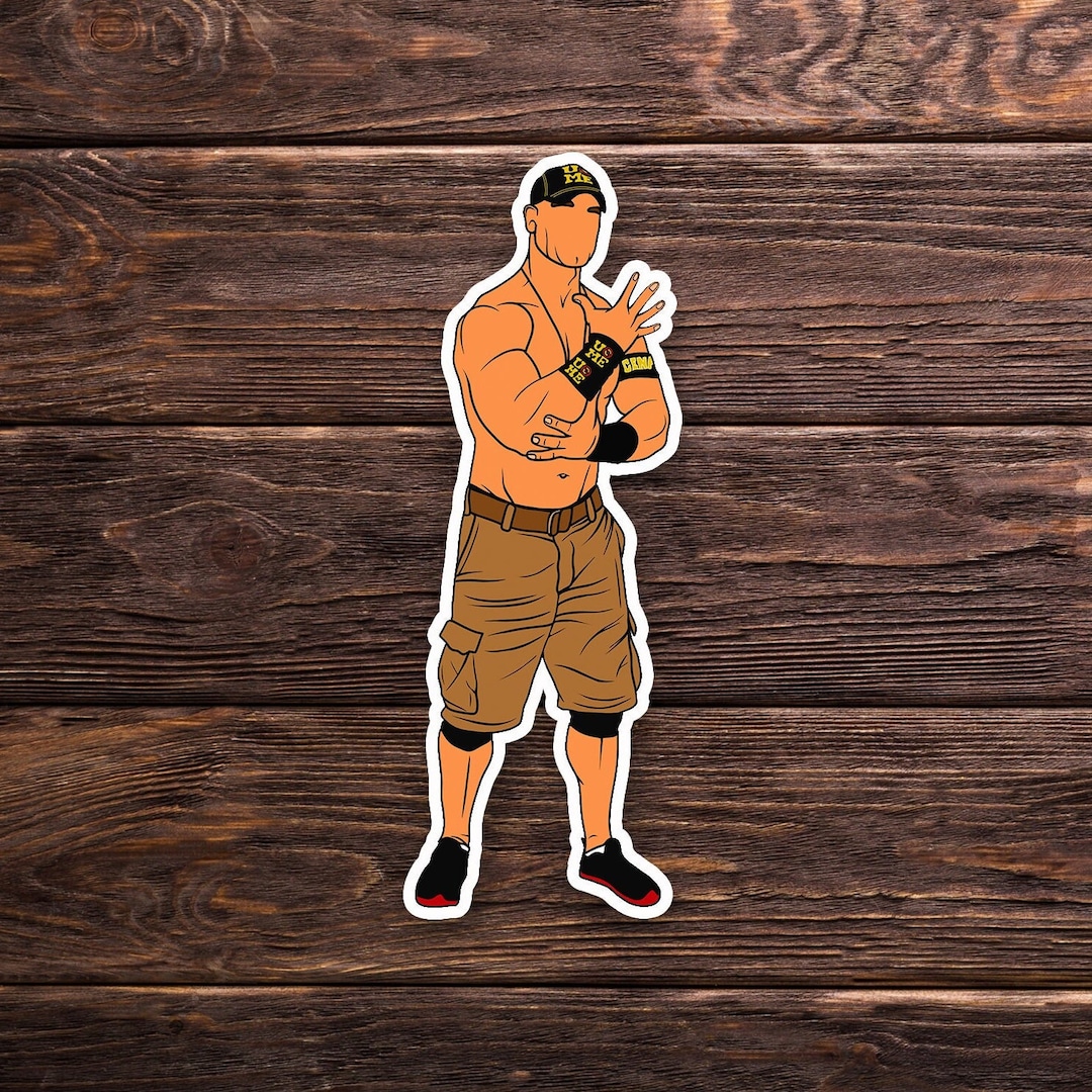 John Cena Sticker or Magnet You Can't See Me WCW WWF - Etsy