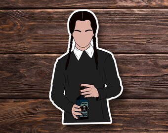 Wednesday Addams Vinyl Decal - Etsy