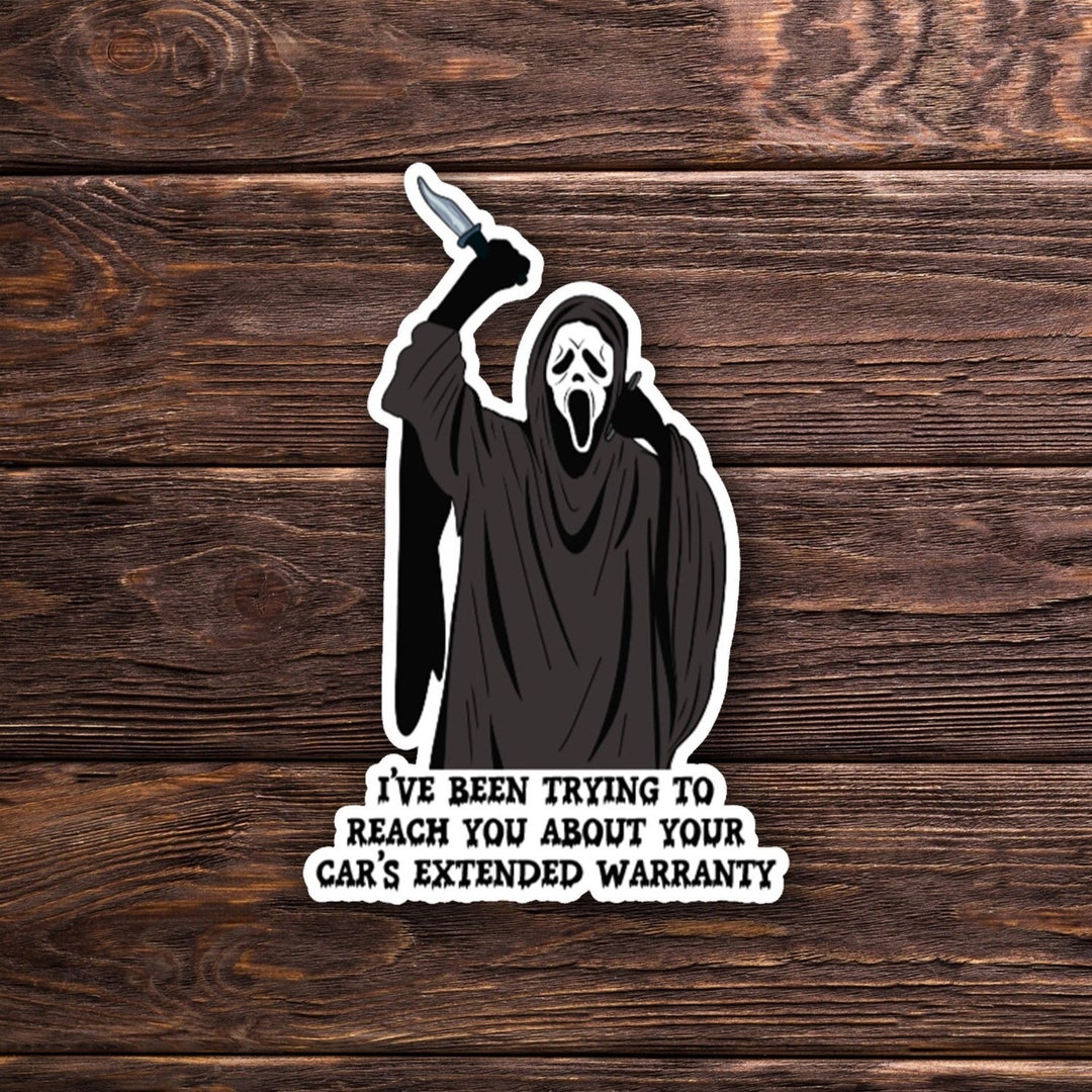 Ghostface Sticker OR Magnet - Scream - Spooky - Halloween - Funny ...