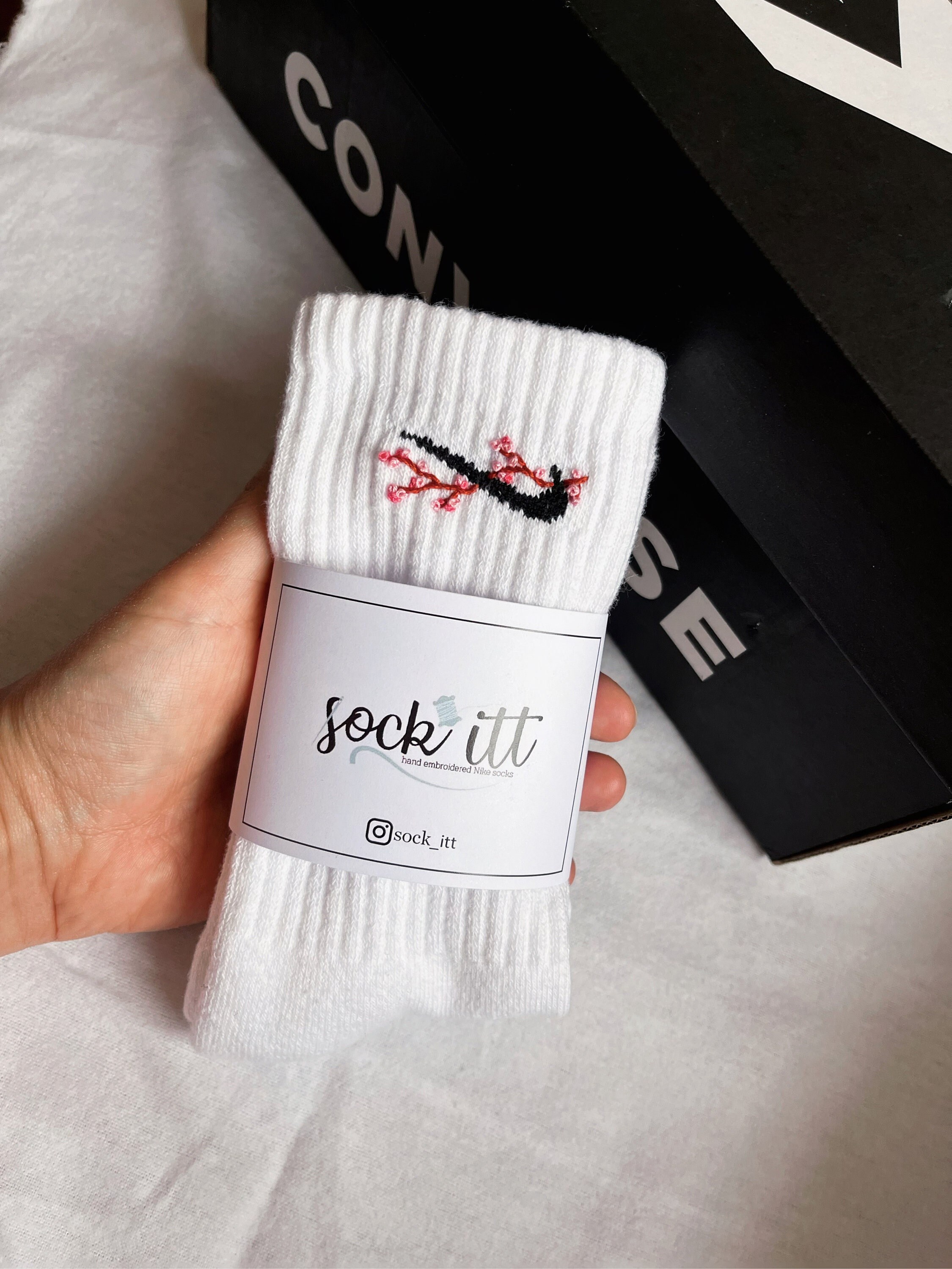 Cherry Blossom Nike Socks - Etsy
