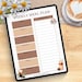 Coffee Theme Weekly Meal Planner: Printable Template (digital Download ...