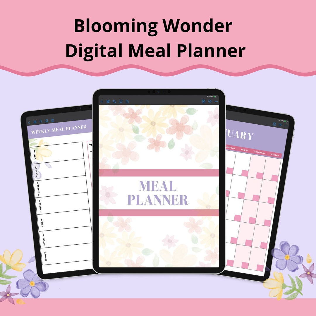 Digital Meal Planner Bundle to Simplify Meal Planning and Meal Prep ...
