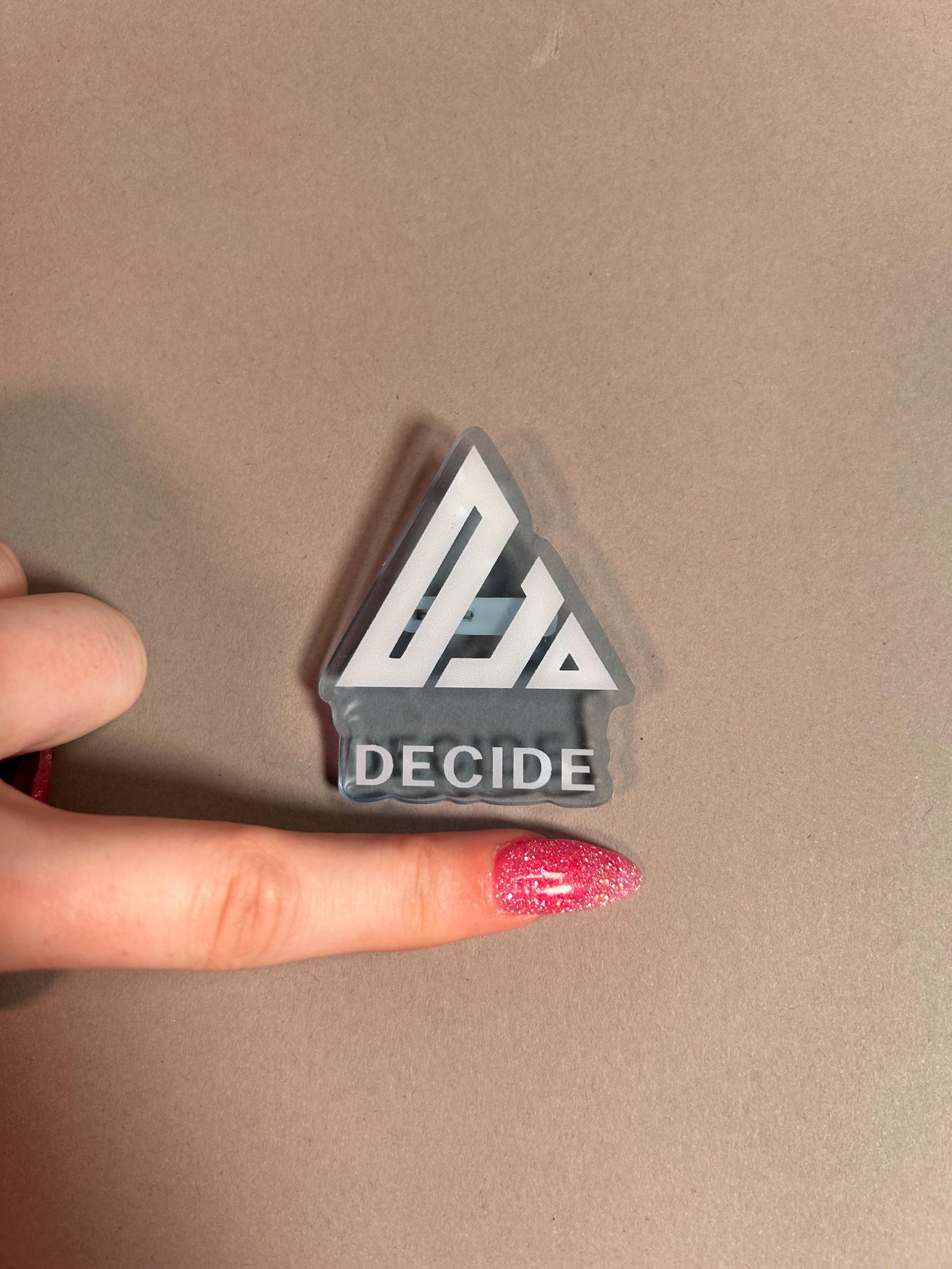 Djo Decide See Through Blue Pin - Etsy