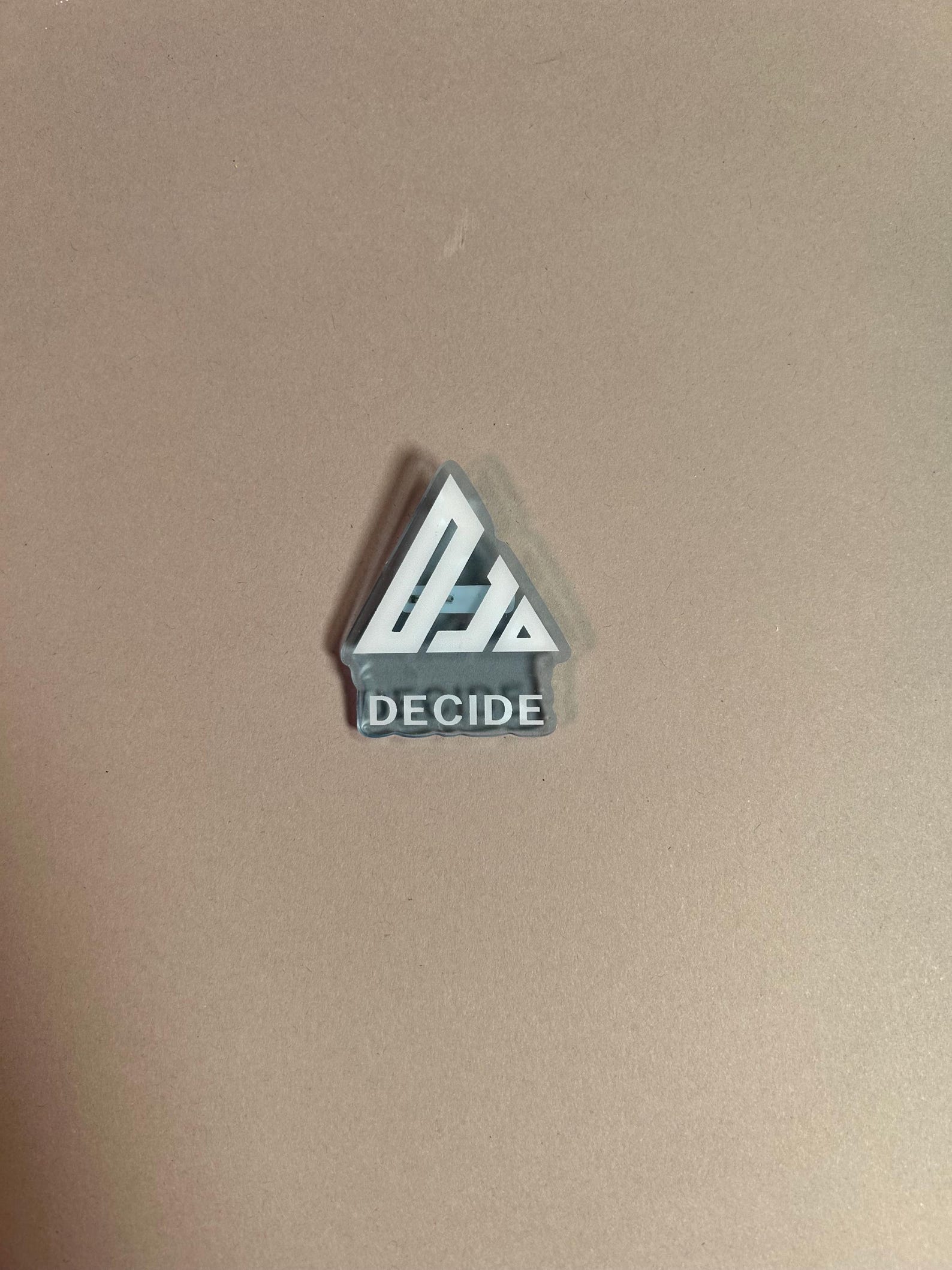 Djo Decide See Through Blue Pin - Etsy