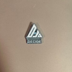 Djo Decide See Through Blue Pin - Etsy