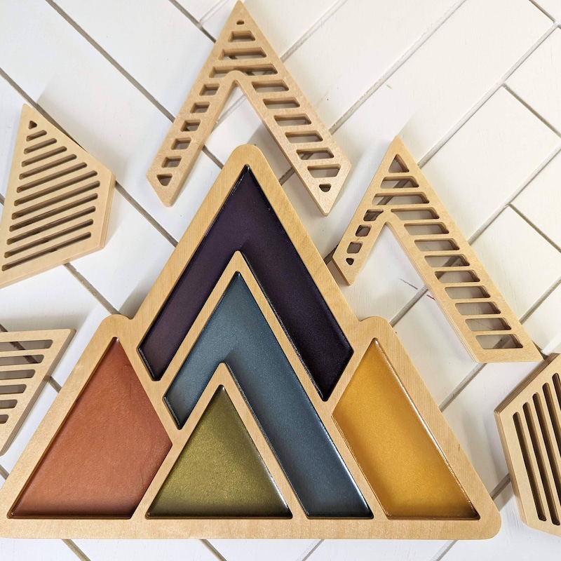 Wooden Geometric Puzzle - Etsy