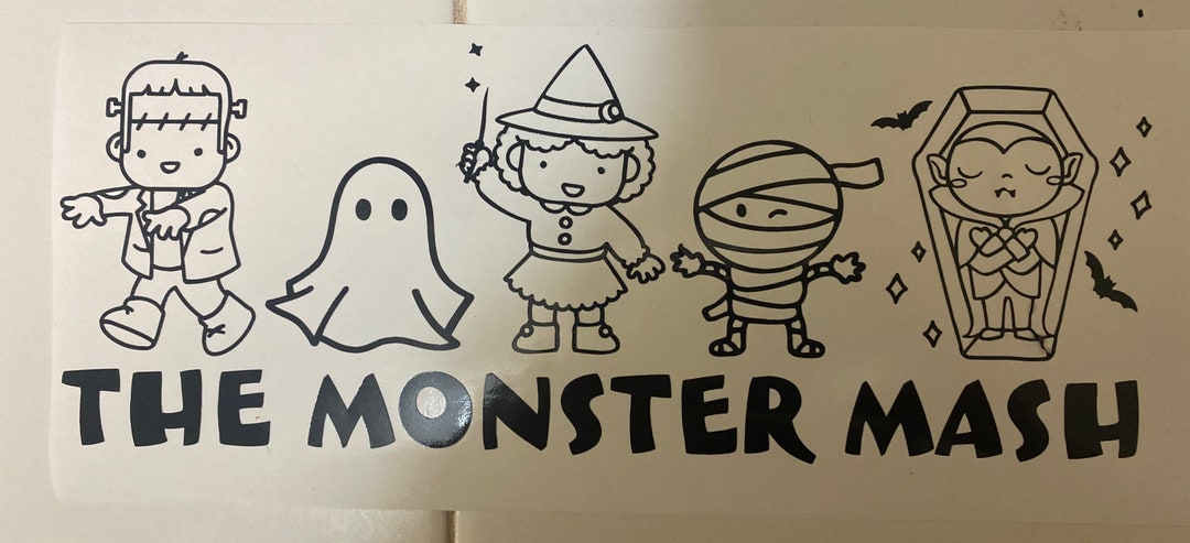 The Monster Mash Permanent Vinyl Decal - Etsy