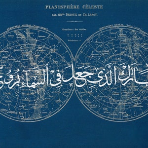 Celestial Calligraphy Chart - Etsy