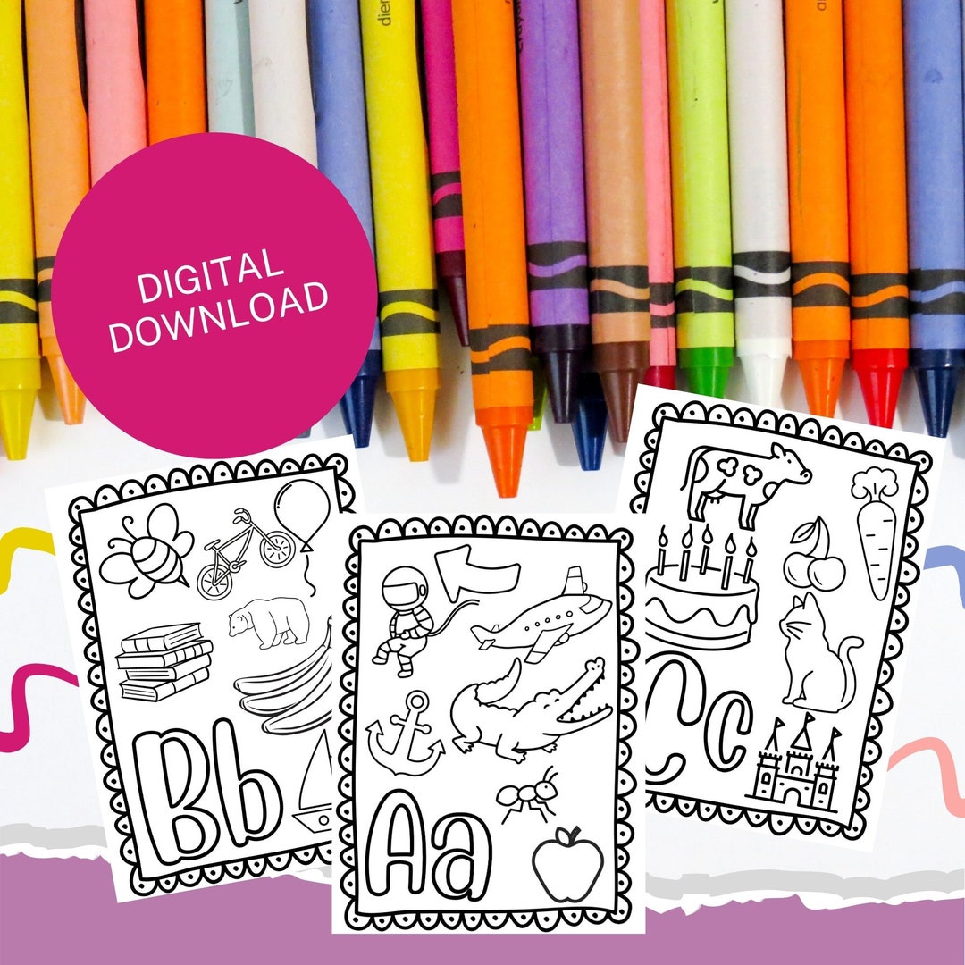 Alphabet Coloring Pages, ABC Coloring Pages, Preschool Coloring Pages ...