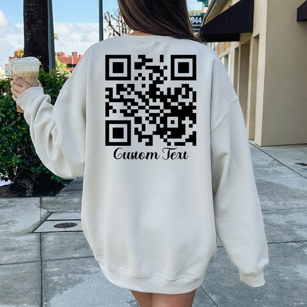 Custom Qr Code Sweatshirt - Etsy