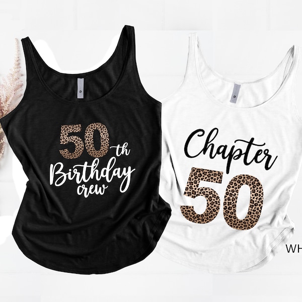 50th Birthday Tank Top Party - Etsy