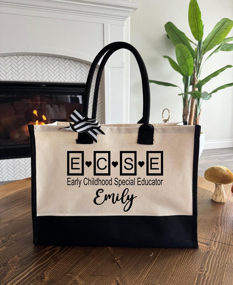 Personalized Early Childhood Special Education Tote Bag, Special Ed ...
