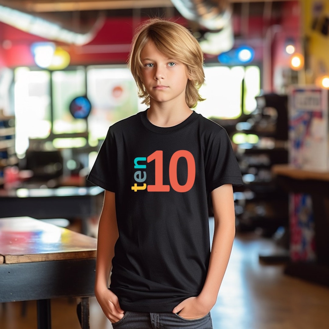 Ten Shirt, 10th Birthday Tee, I'm Ten T-shirt, Im 10 Shirt, Ten Years ...