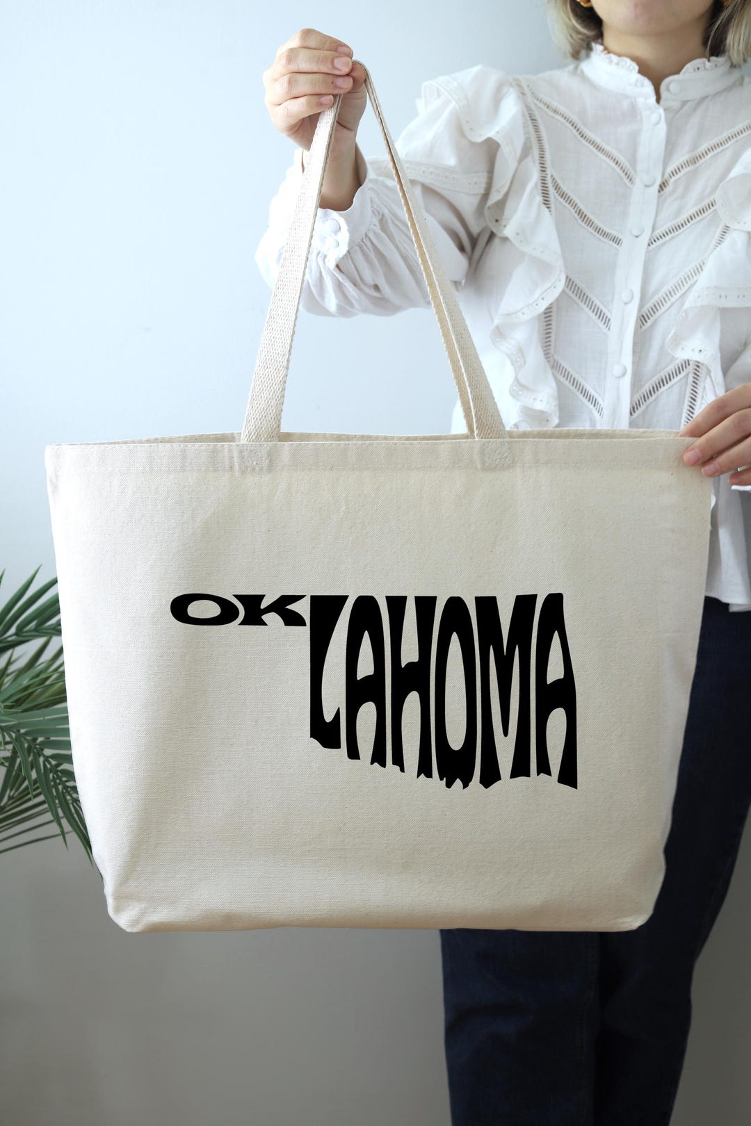 Oklahoma Tote Bag, Oklahoma Tote, Oklahoma Trip Bag, Oklahoma Map Bag ...