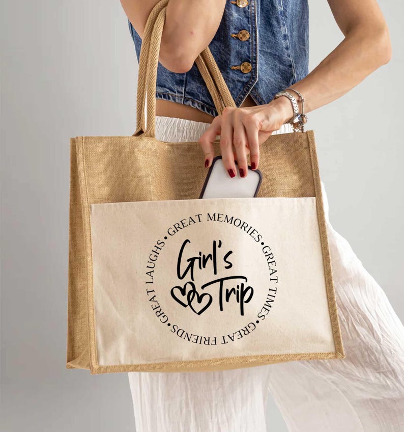 Girls Trip Tote Bag, Girls Trip Bag, Girls Weekend Tote, Trip Favors ...