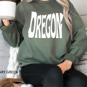 Oregon Hoodie, Oregon State Map Gift, Oregon Souvenir, Oregon Map ...