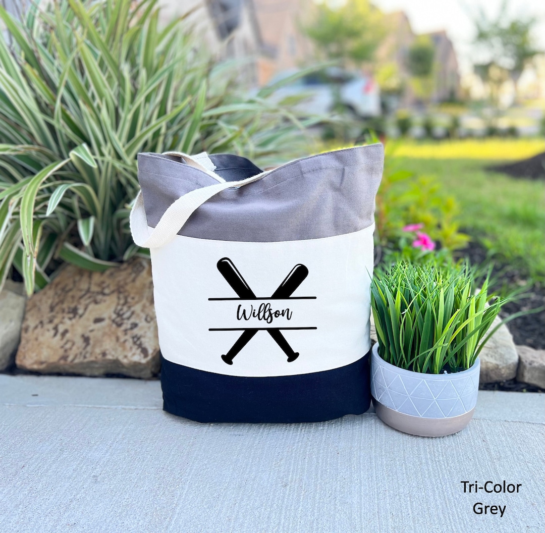 Custom Baseball Tote Bag, Custom Baseball Bag, Gifts for Team, Baseball ...