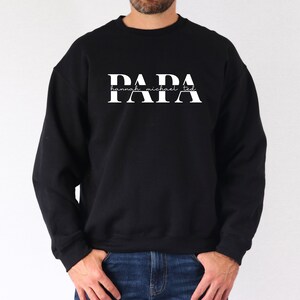 Custom Papa Kids Sweatshirt, Gift for Grandpa, Fathers Day Gifts ...