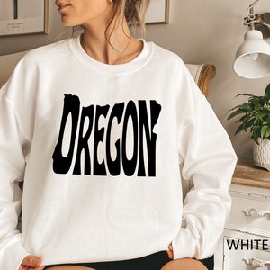 Oregon Hoodie, Oregon State Map Gift, Oregon Souvenir, Oregon Map ...