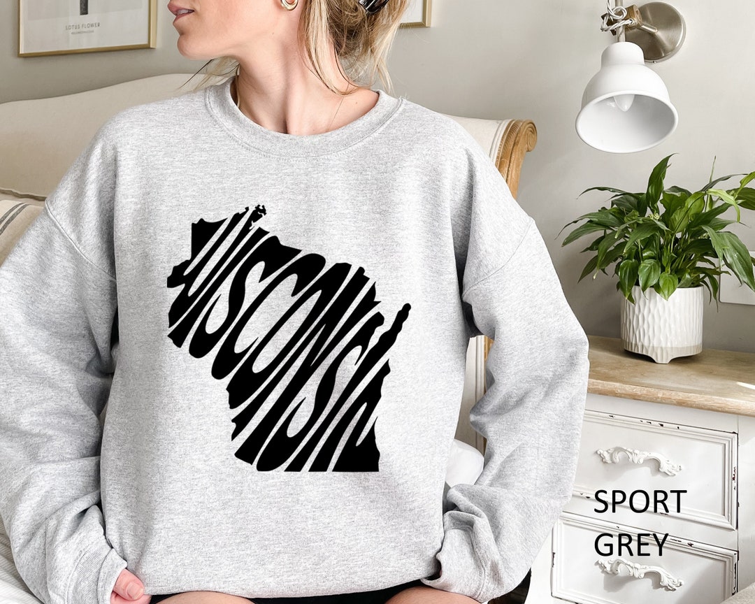 Wisconsin Sweatshirt, Wisconsin Hoodie, Moving Gift, Wisconsin Gift ...