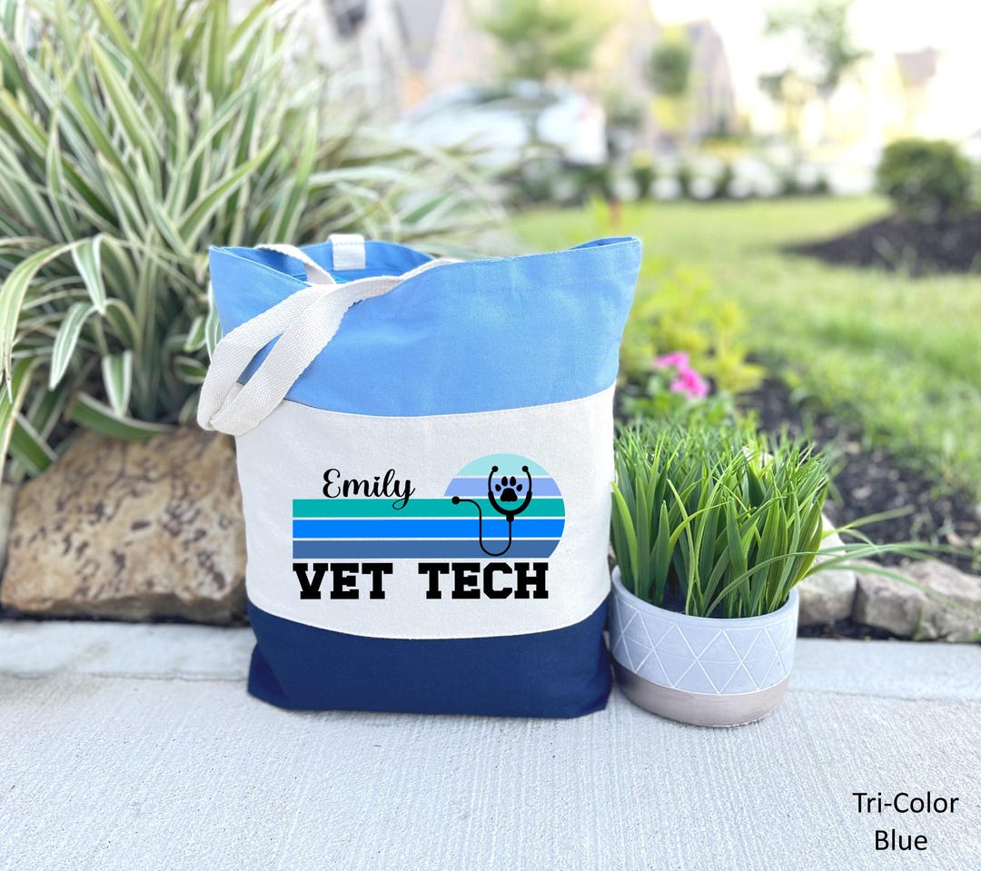 Vet Tech Tote Bag: Personalized Canvas - Durable Everyday Carry - Etsy