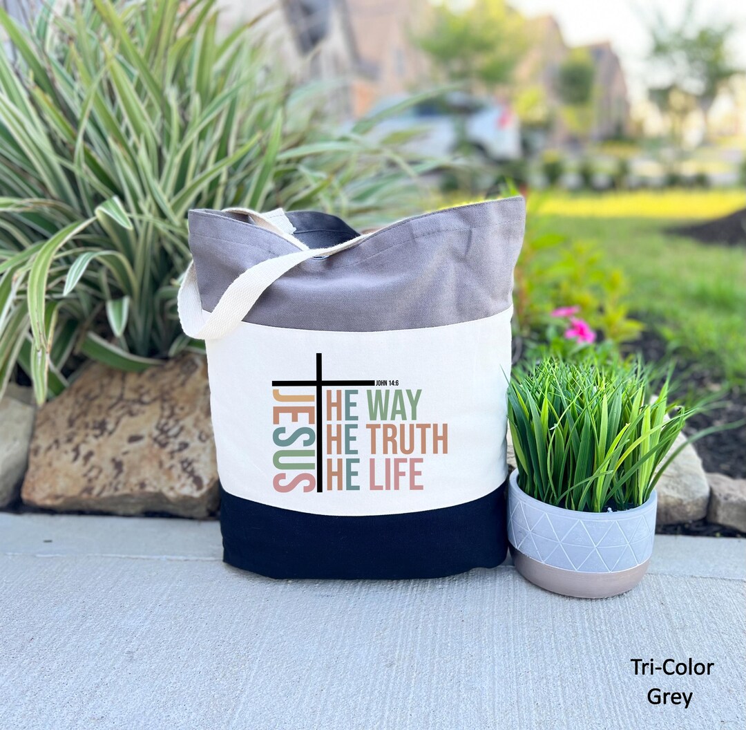 Jesus Tote Bag, Christian Tote Bag, Religious Gift, Bible Verse ...