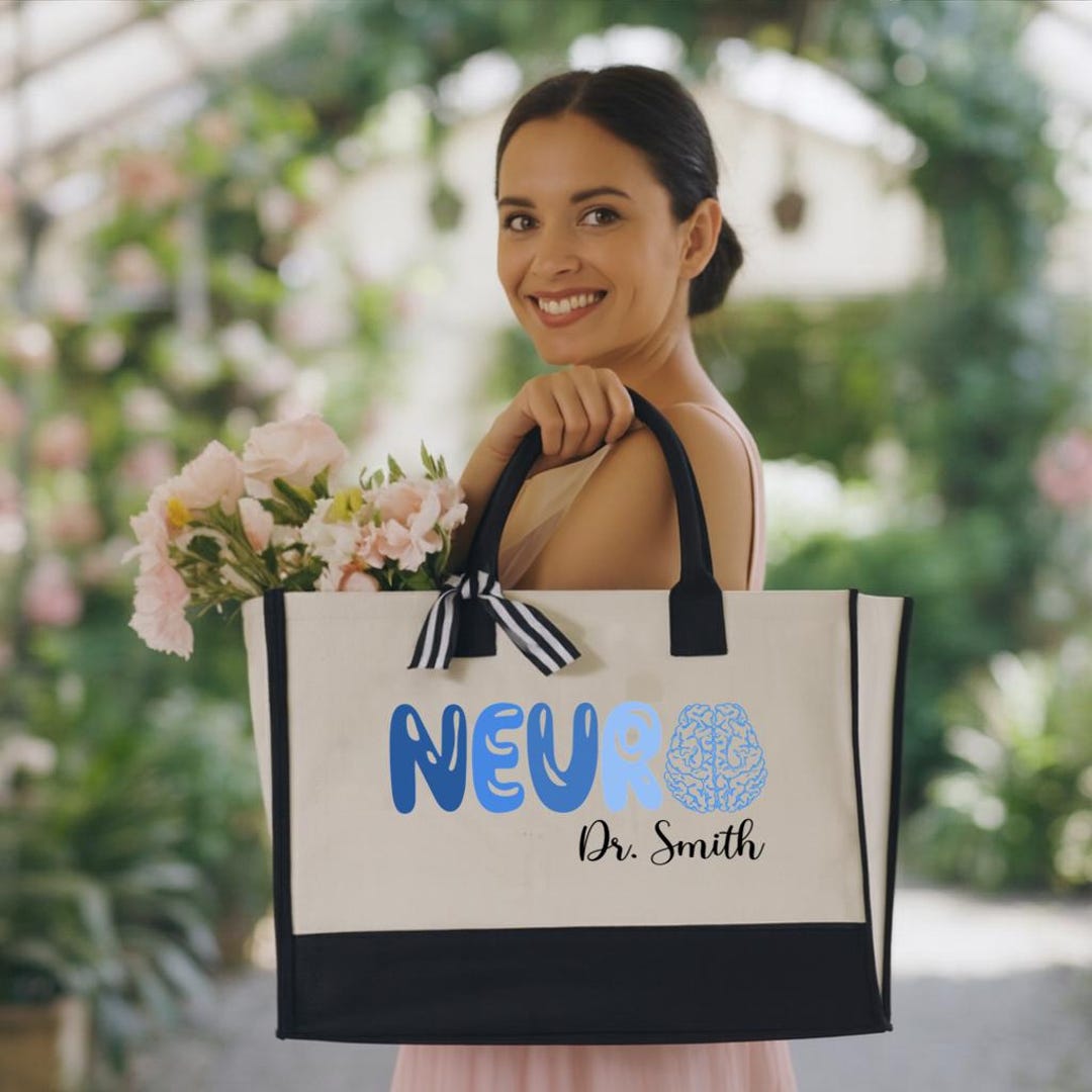 Neurology Tote for Doctors, Custom NEURO Canvas Bag - Etsy