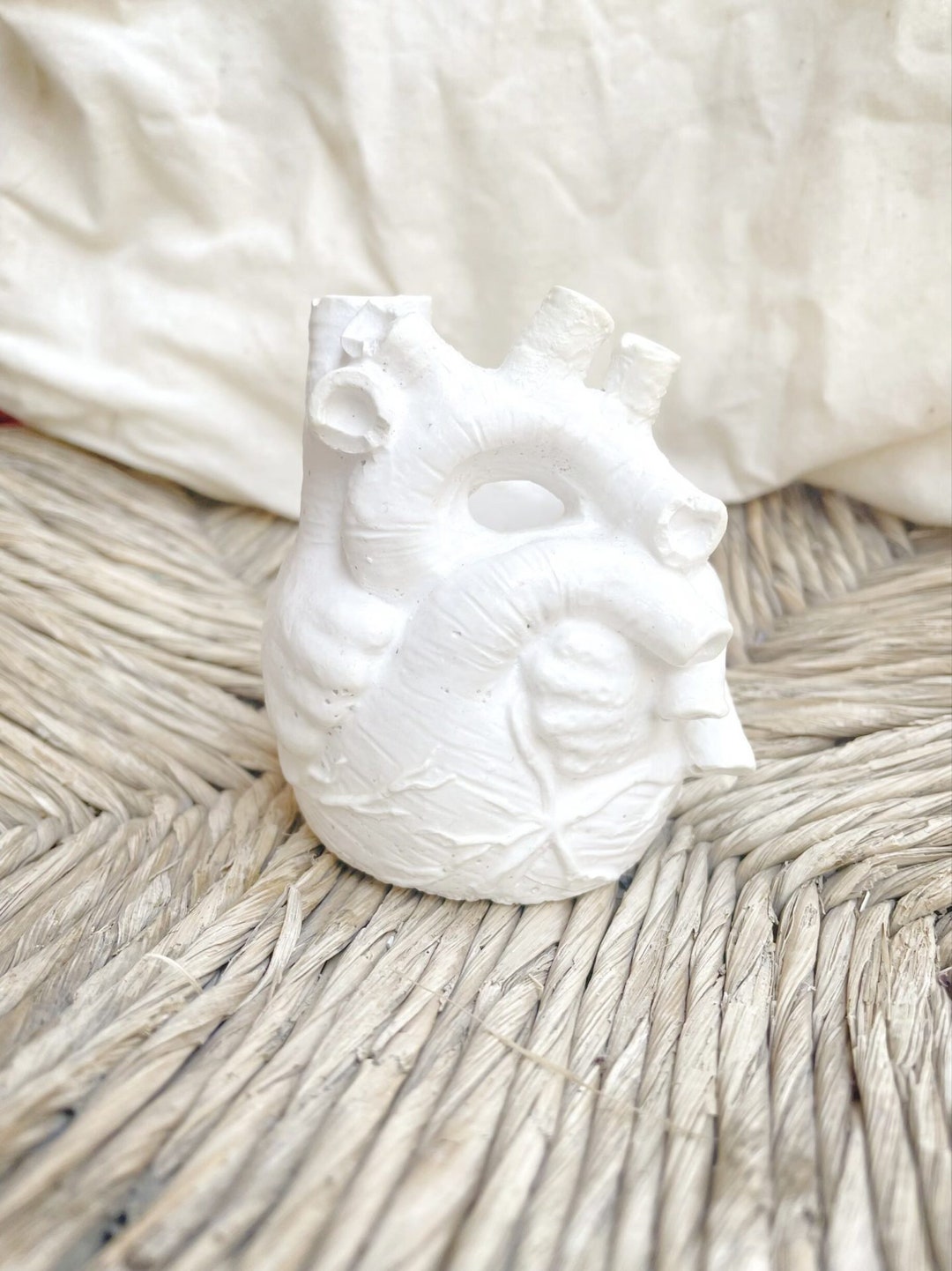 Handcrafted Ceramic Human Heart Vase – Original, Multifunctional ...