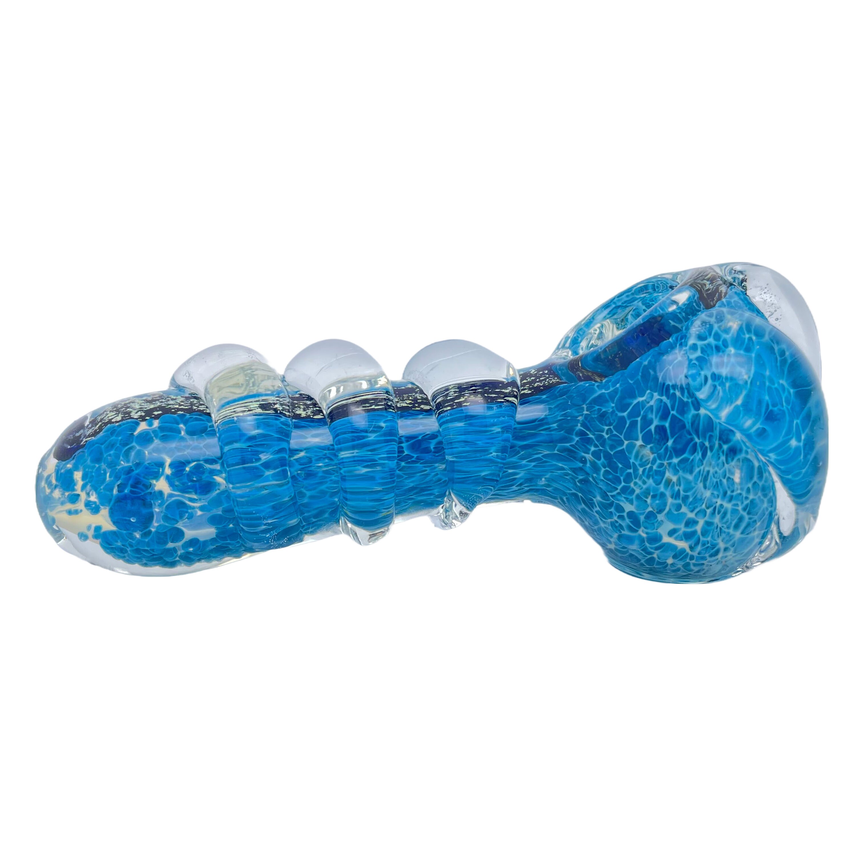 5" Dichro Glass Spoon Pipe, Fancy Glass Pipe With Dichro Swirls, Glass ...